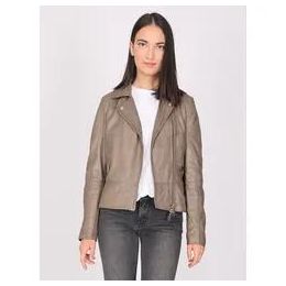 Lederjacke Maze "4202129", Damen, Gr. XXL, grau (taupe), Obermaterial: 100% Schafsleder. Innenfutter: 100% Baumwolle. &Auml;rmelfutter: 100% Polyester, Jacken