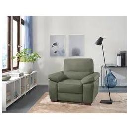 Sessel Calia italia "Gaia, in edlem Design und mit erstklassigem Sitzkomfort", gr&uuml;n, B:100cm H:92cm T:94cm, Luxus-Microfaser Ginevra (100% Polyester), Sessel, Sessel, aus pflegeleichtem Luxus-Microfaser Ginevra Hydro Care
