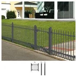 GAH Alberts Zauneinzelt&uuml;r ALBERTS "Chaussee", grau (anthrazit), B:96,5cm H:100cm, Aluminium, Tore, Breite: 96,5 cm, H&ouml;he: 100 und 120 cm, versch. Farben