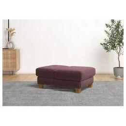 Polsterhocker Home Affaire "Dundee", lila (flieder), B:75cm H:46cm T:109cm, Flachgewebe 100% Polyester, Hocker, Polsterhocker, mit Klappfunktion - wie ein Sessel nutzbar