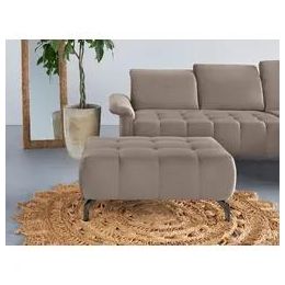 Polsterhocker Home Affaire "Fresh", beige (sand), B:102cm H:45cm T:68cm, 100% Polyester, Hocker, Polsterhocker, passend zum Ecksofa "Fresh", auch in Bezug Olympia EASY CLEAN