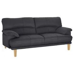 3-Sitzer Trendmanufaktur "Cecilia, Sofa in italienischem Design", grau (graphit), B:200cm H:87cm T:90cm, Sofas, mit tollem Sitzkomfort, extrabequeme Armlehnen, Holzf&uuml;&szlig;e