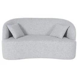 2-Sitzer "Dilara", grau (hellgrau), B:170cm H:87cm T:89cm, Struktur fein 100% Polyester);Samtoptik (100% Polyester);Boucl&eacute; (100% Polyester), LeGer Home by Lena Gercke, Sofas, gerundete R&uuml;ckenlehne und Front, in 3 Bezugsqualit&auml;ten