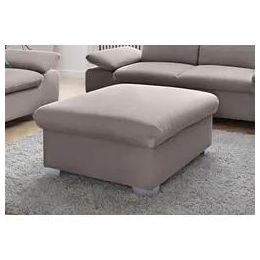 Hocker DOMO collection "Milan", braun (schlamm), B:110cm H:44cm T:81cm, Luxus-Microfaser (100% Polyester);Kunstleder SOFTLUX;Luxus-Microfaser ALTARA NUBUCK (100% Polyester), Hocker, Polsterhocker, mit Staufach