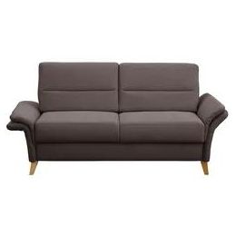 3-Sitzer Home Affaire "Westerland", braun (espresso), B:186cm H:90cm T:89cm, 98% Polyester 2% Polyamid, Sofas, Federkern-Polsterung. wahlweise mit Armlehnfunktion