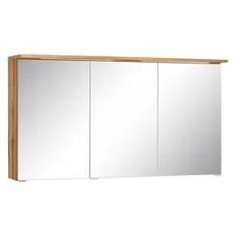 Spiegelschrank Welltime "Ravenna", braun (eichefarben), B:120cm H:66cm T:20cm, Holzwerkstoff, Schr&auml;nke, Spiegelschrank, Breite 120 cm, mit LED Beleuchtung