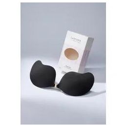 Klebe-BH Lascana, Damen, Gr. - (A), Cup A, schwarz, Microtouch, Obermaterial: 87% Polyamid, 13% Elasthan, Basic, BHs Bandeau-BH Klebe-BH BH-Accessoire, ohne B&uuml;gel mit Silikon und praktischem Vorderverschluss