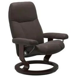 Relaxsessel stressless "Consul", braun (braun batick), B:76cm H:100cm T:71cm, Leder BATICK: BATICK ist ein leicht korrigiertes, durchgef&auml;rbtes und genarbtes M&ouml;belleder, bei dem die meisten Unebenheiten und Spuren in der Regel entfernt wurden.;Leder PALOMA: PALOMA ist ein durchgef&auml;rbtes Semianilin-M&ouml;belleder mit nat&uuml;rlicher Narbung.;ROHLEDER Stoff Q2 FARON: Ein fester zuverl&auml;ssiger Boucl&eacute; mit einem