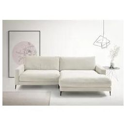 Ecksofa Home Affaire "Downtown, B/T/H: 272/190/84 cm L-Form", wei&szlig;, B:272cm H:84cm T:190cm, 88% Polyester, 12% Polyacryl, Sofas, Ecksofa, weicher Sitzkomfort auch in Cord und Boucl&eacute;, incl. Zierkissen
