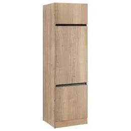 Seitenschrank Optifit "Roth", braun (wildeichefarben, wildeichefarben), B:60cm H:206,8cm T:57,1cm, Schr&auml;nke, Seitenschrank, Breite 60 cm
