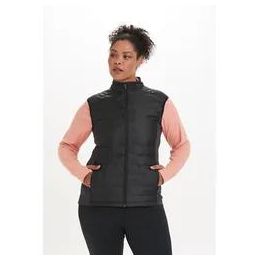 Funktionsweste Q BY ENDURANCE "Sprinna", Damen, Gr. 50, schwarz, 100% Polyester, normal, hoch geschlossener Ausschnitt, Westen Funktionsweste, mit reflektierenden Elementen
