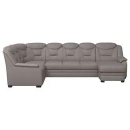 Wohnlandschaft COTTA "Marcus U-Form", beige (sand), B:330cm H:99cm T:211cm, 64% Polyurethan, 25% Polyester, 11% Baumwolle, Sofas, Wohnlandschaft, wahlweise mit Bettfunktion & Stauraum