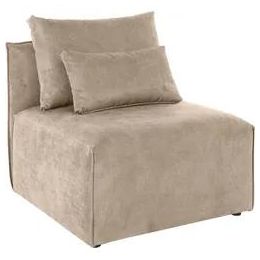 Sessel OTTO HOME "N&ouml;re", beige, B:82cm H:74cm T:90cm, Samtoptik (100% Polyester);Struktur (100% Polypropylene);Webstoff (100% Polyester);Struktur fein (100% Polyester);Luxus-Microfaser Lederoptik (100% Polyester);Baumwoll-/Leinenmix (60% Baumwolle/40% Leinen), Sessel, Sessel, Modul - zum Zusammenstellen; in vielen Bezugsqualit&auml;ten und Farben
