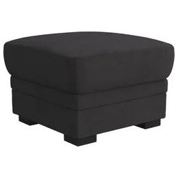 Hocker COTTA "Marcus", schwarz, B:68cm H:45cm T:68cm, 100% Polyester, Hocker, Hocker, mit Stauraum