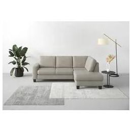 Ecksofa Home Affaire "Summer L-Form", grau (steel), B:236cm H:91cm T:170cm, 95% Polyester, 5% Polyamid, Sofas, Ecksofa, mit Ottomane, mit oder ohne Bettfunktion und Bettkasten, Cord-Bezug