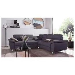 Sit & More Ecksofa SIT & MORE "Sorano L-Form", grau (anthrazit), B:249cm H:88cm T:229cm, Sofas, Ecksofa, wahlweise mit Bett- und Relaxfunktion, inkl. Bettkasten