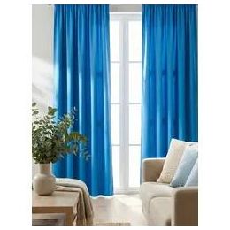 Vorhang WIRTH "Dim out" Gr. 3, blau, B:145cm H:220cm, Polyester, Gardinen