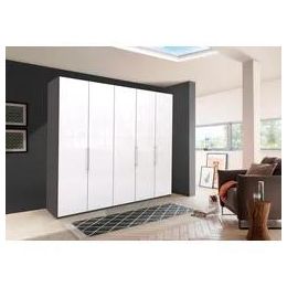 Faltt&uuml;renschrank Wiemann "Loft", wei&szlig; (havanna, wei&szlig;), B:250cm H:236cm T:58cm, Schr&auml;nke, Glasfront