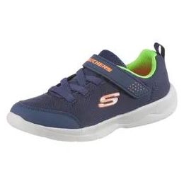 Sneaker Skechers "SKECH-STEPZ 2.0", M&auml;dchen, Gr. 23, bunt (navy, apfelgr&uuml;n), Lederimitat, Textil, Schuhe Sneaker, zum Schlupfen, Freizeitschuh,, Gr&ouml;&szlig;enschablone zum Download