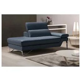 Ottomane Egoitaliano "Princess, elegantes Designsofa mit erstklassigem Sitzkomfort", grau (smoke), B:177cm H:95cm T:108cm, Leder &raquo;BULL&laquo; (echtes Rindsleder). Geschliffenes, pigmentiertes und behandeltes Rindsleder mit einer Dicke von 1, 3-1, 5 mm. Dieses Leder zeigt eine ziemlich weiche Hand mit einem halb undurchsichtigen Aussehen. Es handelt sich um ein gesch&uuml;tztes Leder. Eine leichte Deckschicht