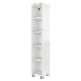 Midischrank Welltime "Catania", wei&szlig;, B:25cm H:130cm T:25cm, Schr&auml;nke, Midischrank, stehende und h&auml;ngende Montage m&ouml;glich
