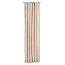 Vorhang WIRTH "Trondheim 234 g/m2" Gr. 4, beige (natur), B:132cm H:200cm, Chenille, Polyacryl, Gardinen