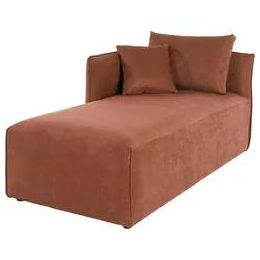Ottomane OTTO HOME "N&ouml;re", braun (cognac), B:90cm H:74cm T:172cm, Samtoptik (100% Polyester);Struktur (100% Polypropylen);Webstoff (100% Polyester);Struktur fein (100% Polyester);Luxus-Microfaser Lederoptik (100% Polyester);Baumwoll-/Leinenmix (60% Baumwolle/40% Leinen), Sofas, Ottomane, Modul - zum Zusammenstellen; in vielen Bezugsqualit&auml;ten und Farben