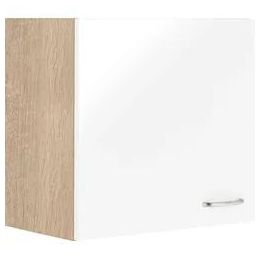 H&auml;ngeschrank Optifit "Parare", wei&szlig; (wei&szlig; glanz, eichefarben), B:60cm H:57,6cm T:34,6cm, Schr&auml;nke, H&auml;ngeschrank, Breite 60 cm