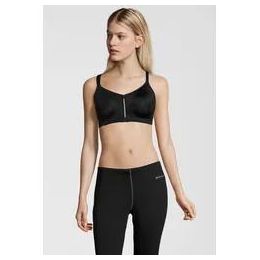 ENDURANCE ATHLECIA Sport-BH ATHLECIA, Damen, Gr. 70, Cup D, schwarz, 74% Polyamid, 26% Elasthan, unifarben, BHs Sport-BH, mit Zipper f&uuml;r starke Belastbarkeit