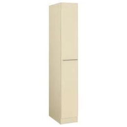 Wiho-K&uuml;chen Apothekerschrank WIHO K&Uuml;CHEN "Unna", beige (front und korpus: magnolia), B:30cm H:200cm T:57cm, Schr&auml;nke, Apothekerschrank, Auszug mit 4 Ablagef&auml;chern