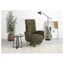 Sit & More TV-Sessel SIT & MORE "Grenoble, inkl. Kopfteilverstellung", gr&uuml;n (khaki), B:71cm H:110cm T:82cm, Sessel, wahlweise mit 2 Motoren, Akku & Aufstehhilfe