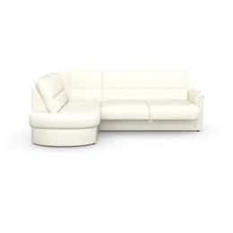 Sit & More Ecksofa SIT & MORE "Panini L-Form", beige (creme), B:243cm H:87cm T:155cm, Sofas, Ecksofa, wahlweise mit Vorziehsitz und Bettkasten
