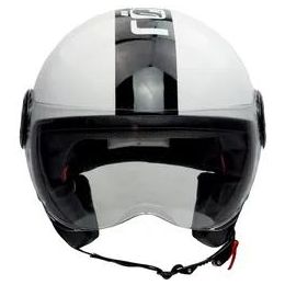 R&Ouml;MER HELME Motorradhelm R&Ouml;MER HELME "Fight" Gr. S, schwarz (wei&szlig;, schwarz), Helme, S Kopfumfang: 55cm - 56cm