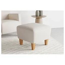 Sit & More Polsterhocker SIT & MORE "Bosse", beige (creme), B:56cm H:46cm, Hocker, Polsterhocker