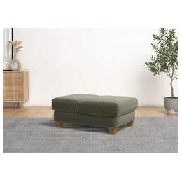 Polsterhocker Home Affaire "Dundee", gr&uuml;n, B:75cm H:46cm T:109cm, Flachgewebe 100% Polyester, Hocker, Polsterhocker, mit Klappfunktion - wie ein Sessel nutzbar