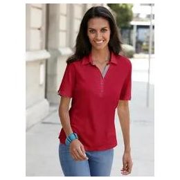 Poloshirt Casual Looks "Poloshirt", Damen, Gr. 42, rot, 50% Baumwolle, 50% Modal, unifarben, ohne Ausschnitt, Shirts