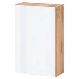 H&auml;ngeschrank Welltime "Horki", wei&szlig;, B:40cm H:64cm T:20cm, Holzwerkstoff, Schr&auml;nke, H&auml;ngeschrank, 40 cm breit