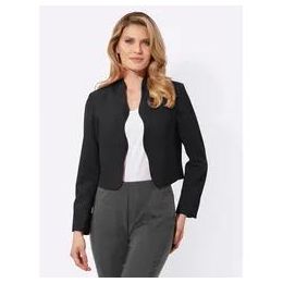Boleroblazer Classic Basics "Boleroblazer", Damen, Gr. 40, schwarz, 100% Polyester, Blazer