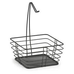 Obstschale zeller PRESENT, schwarz, B:26cm H:36cm L:26cm, Metall, Sch&uuml;sseln, Obstschale, mit Haken