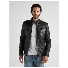 Bikerjacke JCC "1101019-2", Herren, Gr. XXL, braun, Obermaterial: 100% Leder Lamm; Futter: 50% Polyester, 50% Baumwolle; &Auml;rmelfutter: 100% Polyester, Jacken