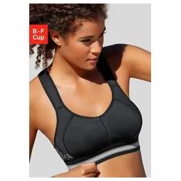 Sport-BH Lascana ACTIVE, Damen, Gr. 90, Cup B, schwarz, Microtouch, Obermaterial: 58% Polyamid, 42% Elasthan, BHs Sport-BH Sportbekleidung, ohne B&uuml;gel f&uuml;r Sportarten mit starker Belastbarkeit