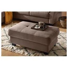 Hocker Home Affaire "Solvei", braun, B:104cm H:45cm T:72cm, Hocker, Hocker mit Stauraum Polsterhocker