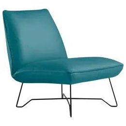 Sessel Egoitaliano "Lia Loungesessel, elegant und stylisch, toller Sitzkomfort", blau (t&uuml;rkis), B:62cm H:73cm T:79cm, Sessel, Sessel, extravaganter Designsessel, Solit&auml;rsessel