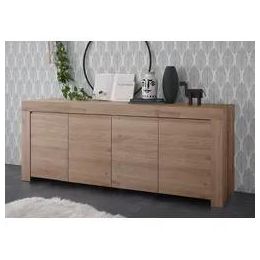 Sideboard Home Affaire "Firenze", braun (eichefarben cadiz), Sideboards, Sideboard, Breite 210 cm