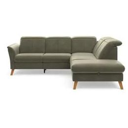 Sit & More Ecksofa SIT & MORE "Romero L-Form", gr&uuml;n (lindgr&uuml;n), B:250cm H:91cm T:220cm, 100% Polyester, Sofas, Ecksofa, wahlweise mit oder ohne TV-Funktion, Bettfunktion, Bettkasten