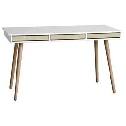 Schreibtisch HAMMEL FURNITURE "Mistral B&uuml;rotisch, Arbeitstisch, Tisch, Computertisch", beige, B:137,4cm H:75cm T:60cm, Tische, Schreibtisch, Holzbeinen, B: 137,4 cm, Designm&ouml;bel