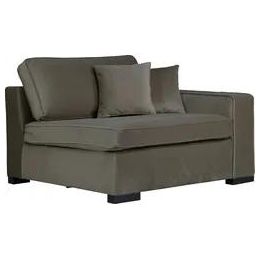 Sofaelement Home Affaire "Skara", grau (taupe), B:110cm H:86cm T:100cm, Polsterelemente, Modul zum eigenen Zusammenstellen, in vielen Bezugsqualit&auml;ten