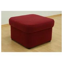 DOMO. collection Hocker DOMO COLLECTION "Papenburg", rot, B:57cm H:41cm T:57cm, Luxus-Microfaser (100% Polyester);Struktur ( 90% Polyester, 10% Polyacryl);Microfaser PRIMABELLE (100% Polyester);Kunstleder SOFTLUX;Chenilleoptik (95% Polyester, 5% Polyamid);Webstoff (100% Polyester), Hocker, Polsterhocker, in gro&szlig;er Farbvielfalt