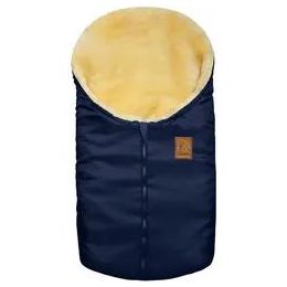 Fu&szlig;sack HEITMANN FELLE "Eisb&auml;rchen - Kleiner Lammfell Winterfu&szlig;sack - Premium Qualit&auml;t", Kinder, blau (marine), Polyester, Fu&szlig;s&auml;cke Fu&szlig;sack, mit echtem Lammfell, f&uuml;r Tragschalen, Kinderwagen u.v.m