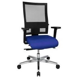 B&uuml;rostuhl Topstar "Sitness 60", blau (blau, schwarz), Sitzfl&auml;che: 100% Polyester, St&uuml;hle, B&uuml;rostuhl